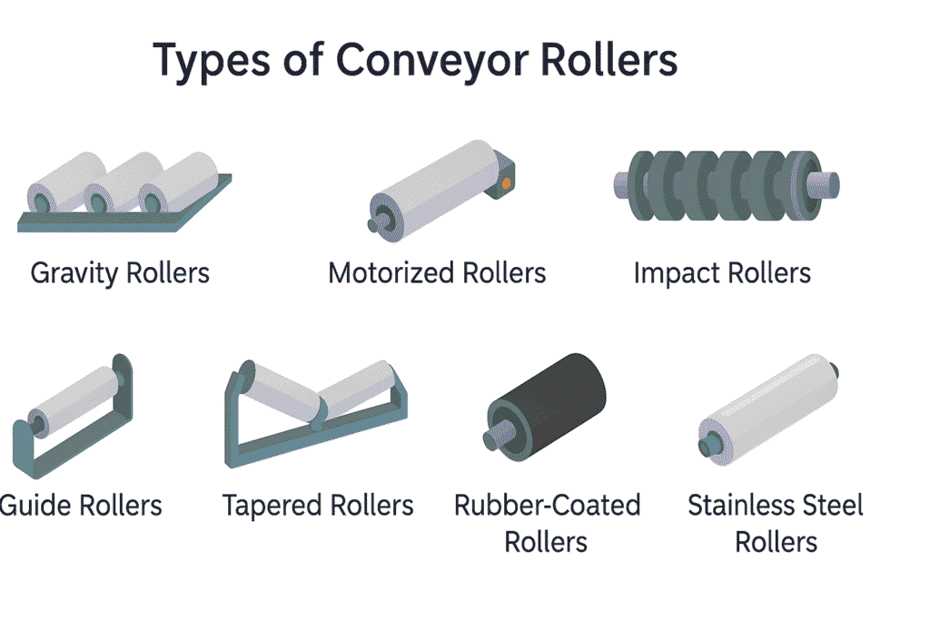 Types of Conveyor Rollers and Their Uses